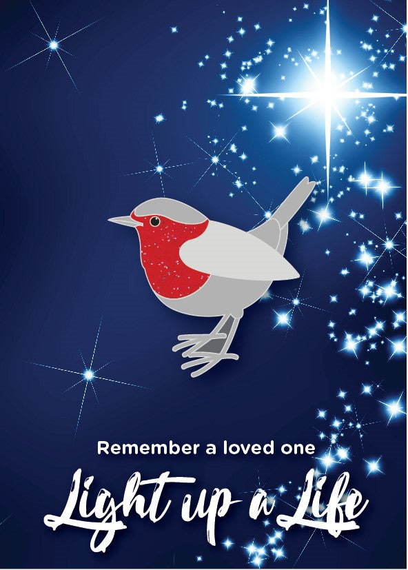 Light up a Life Badge - Robin – Care Fundraising Supplies