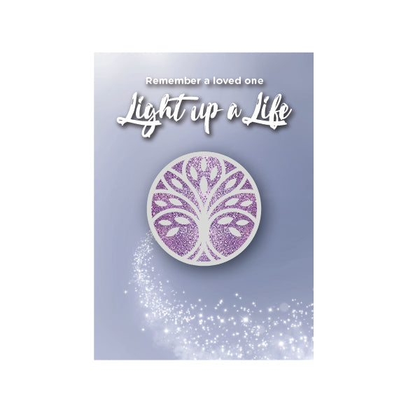 Light Up A Life Badge - Tree of Life | Care Fundraising Supplies