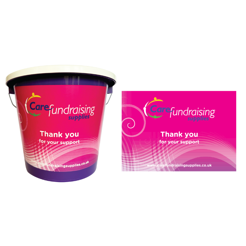 Collection Bucket Printed Labels | Care Fundraising Supplies